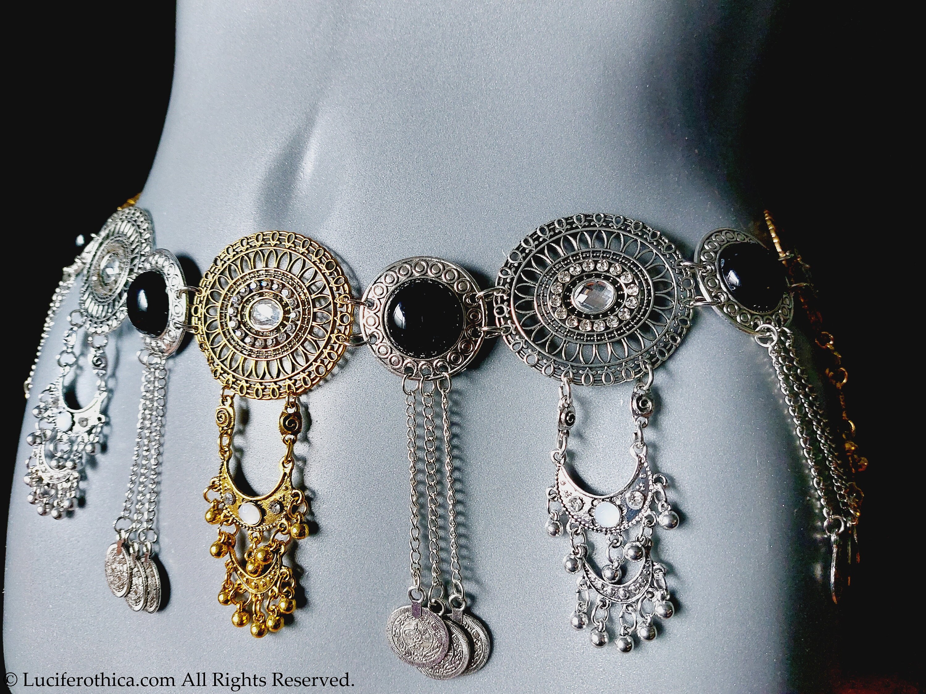 Traditional Gothic Hip Chain Belt