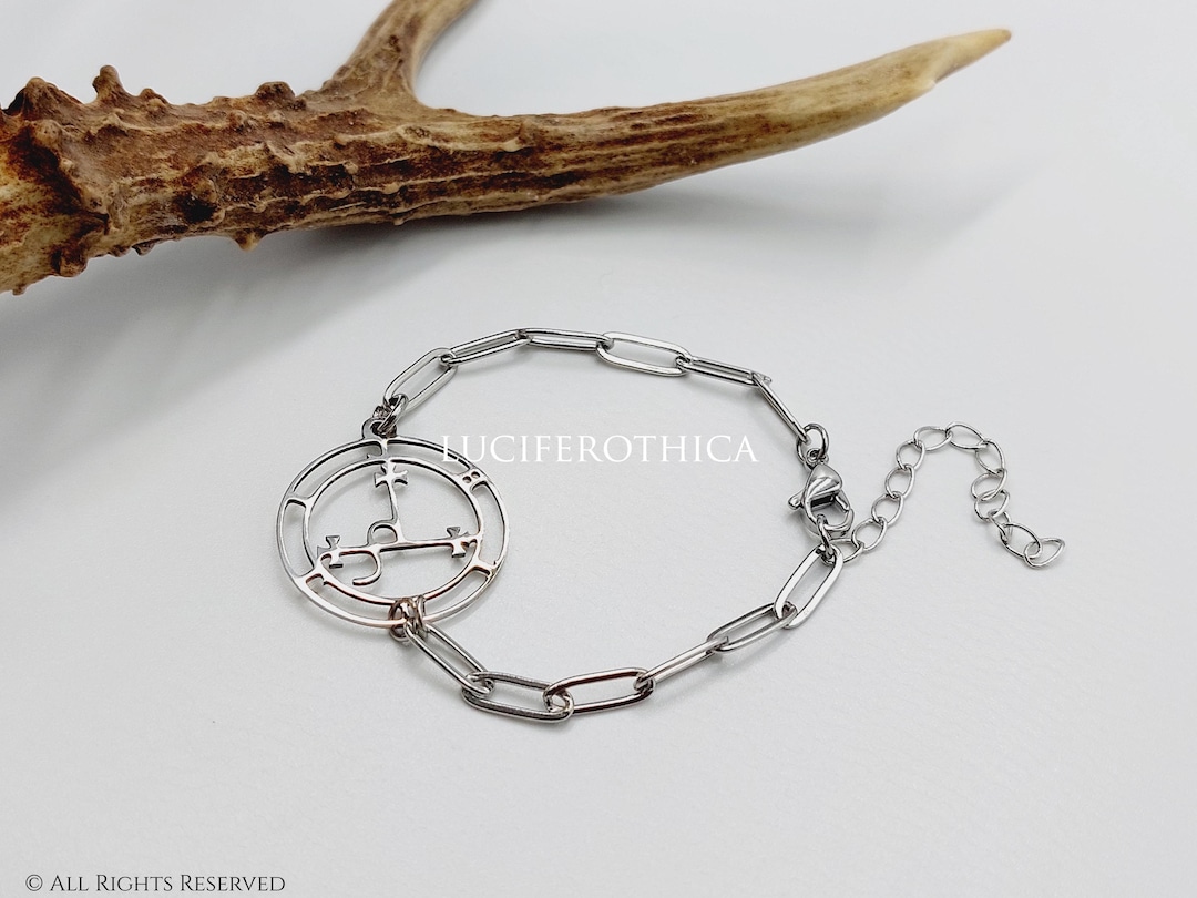 Sigil of Lilith Chain Bracelet (stainless Steel) - Occult Demonolatry ...