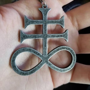 Big Satanic Cross | Brimstone | Leviathan Pendant - Occult Gothic ...