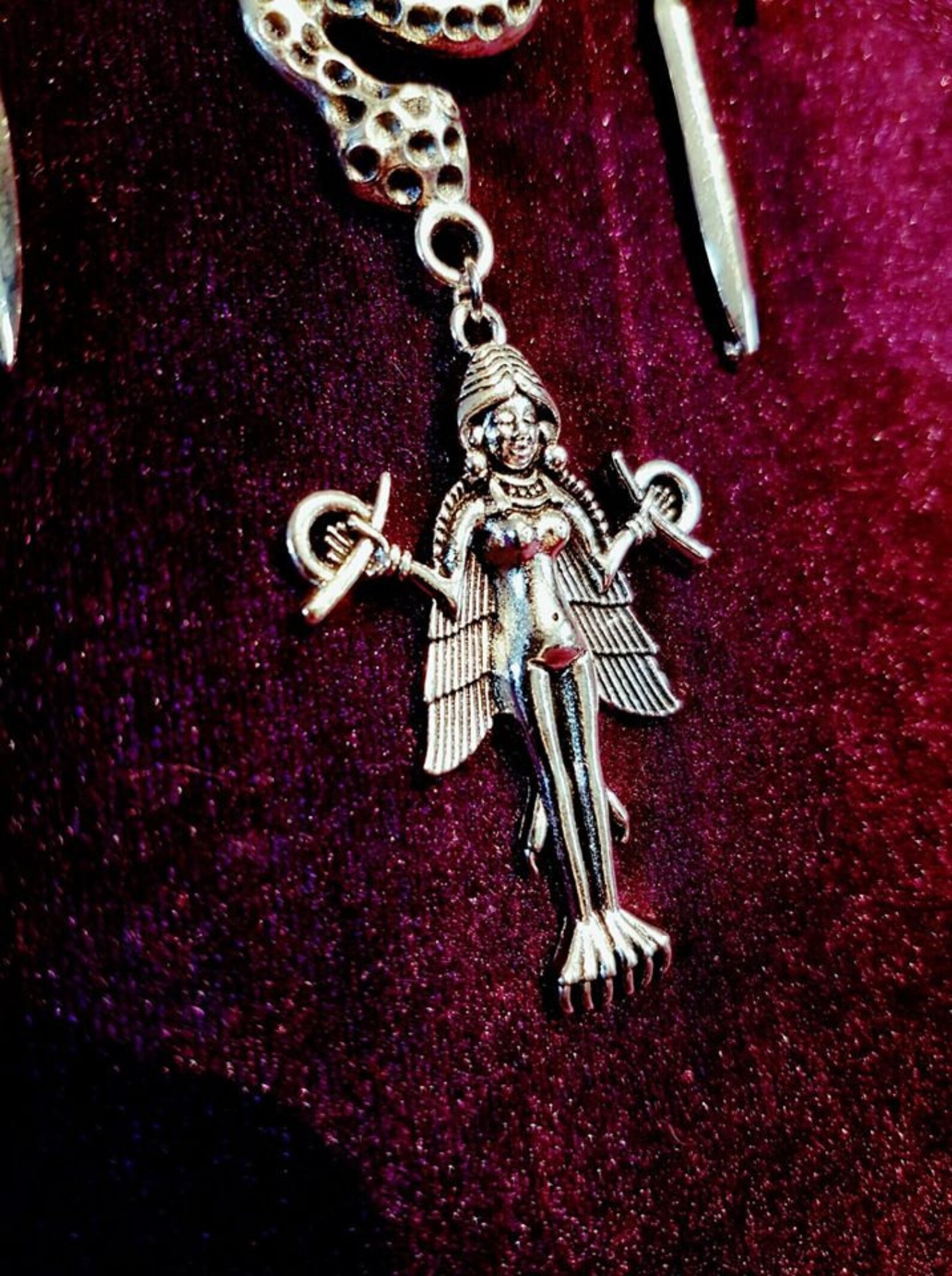 Vampyre Ankh Necklace Occult Vampire Sigil of Lucifer Lilith | Etsy