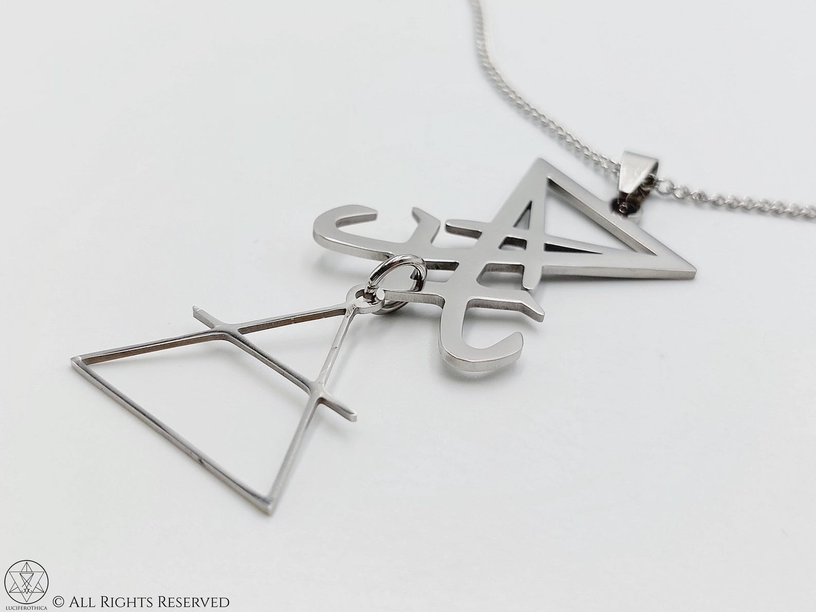 Sigil of Lucifer Air Sign Pendant (stainless Steel) - Occult Seal of ...