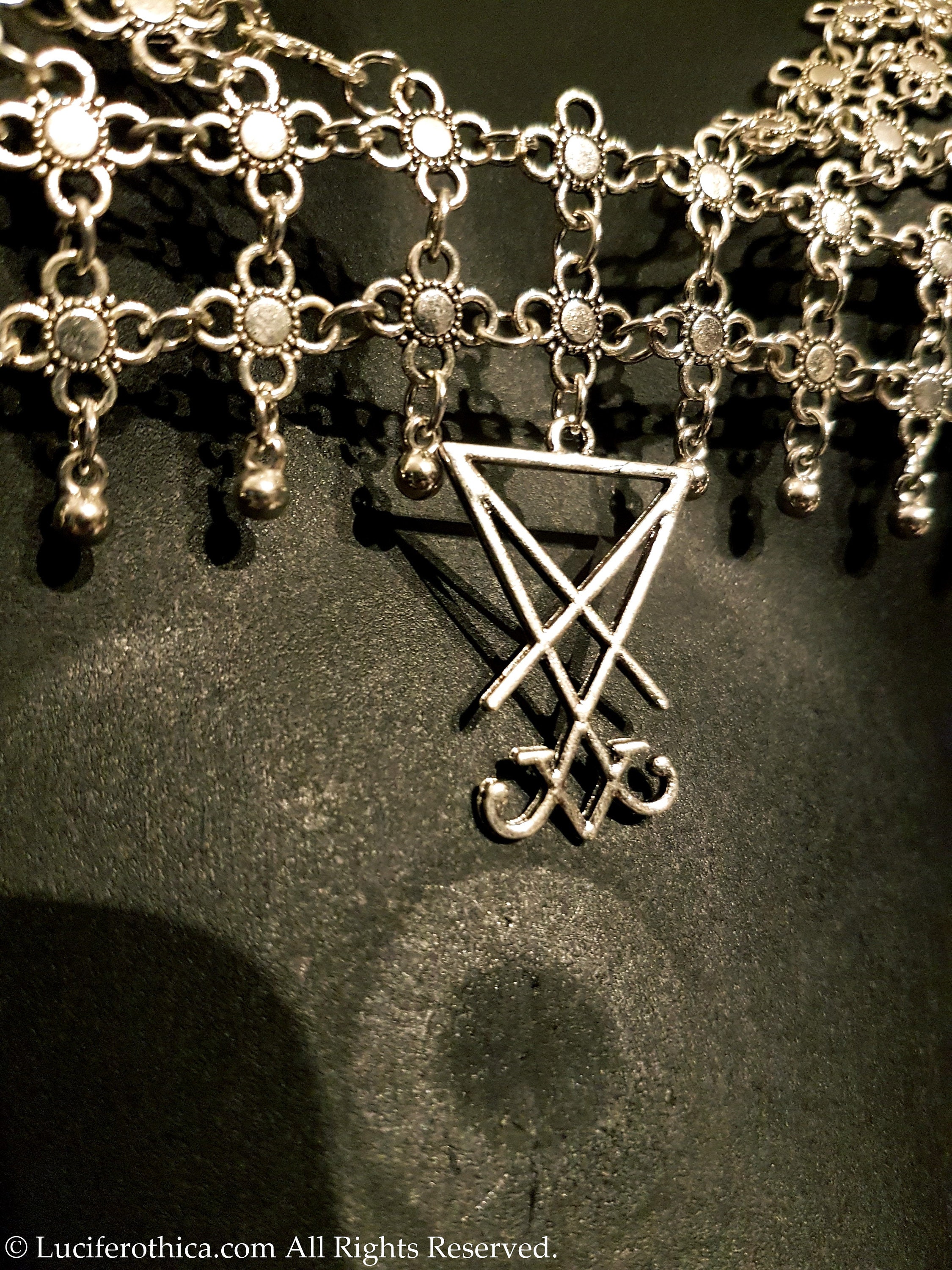 Sigil of Lucifer Metal Bra
