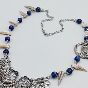 Inanna / Ishtar Necklace With Abalone Shell, Lapis Lazuli & Turquoise ...