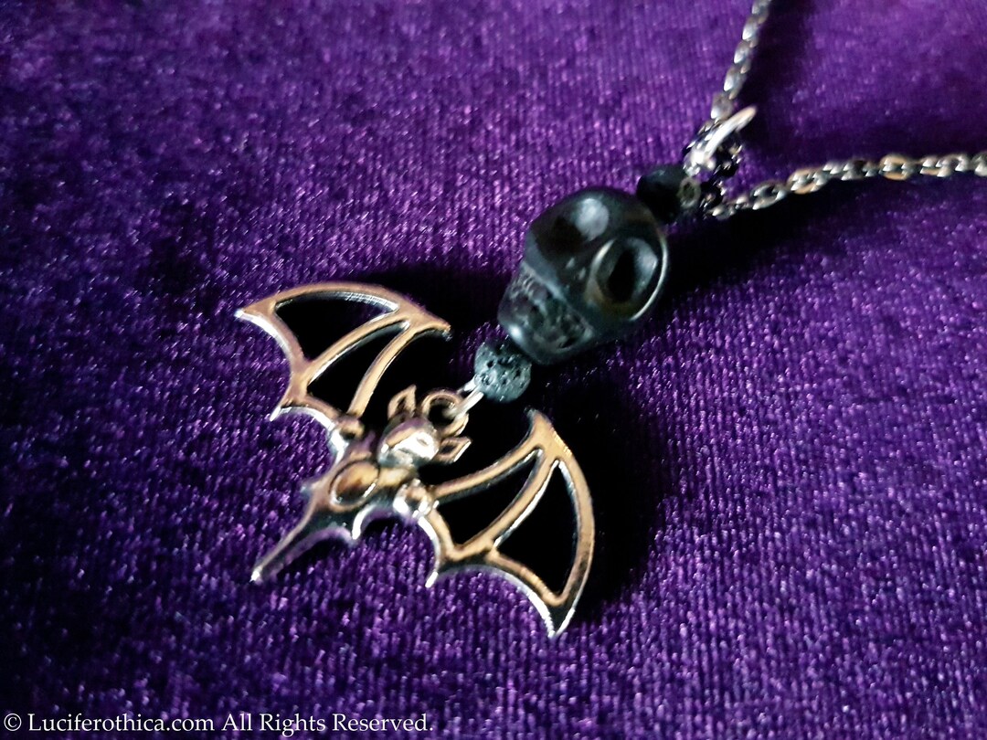 Gothic Bat Rear View Mirror Charm (car Accessory) - Occult Gothic Car ...