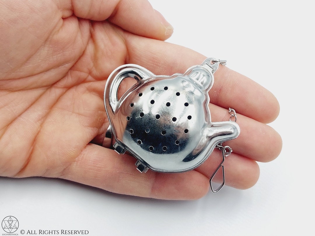 Tea Infuser, Tea Pot Shaped With Chain and Hook for Herbal Mixtures ...