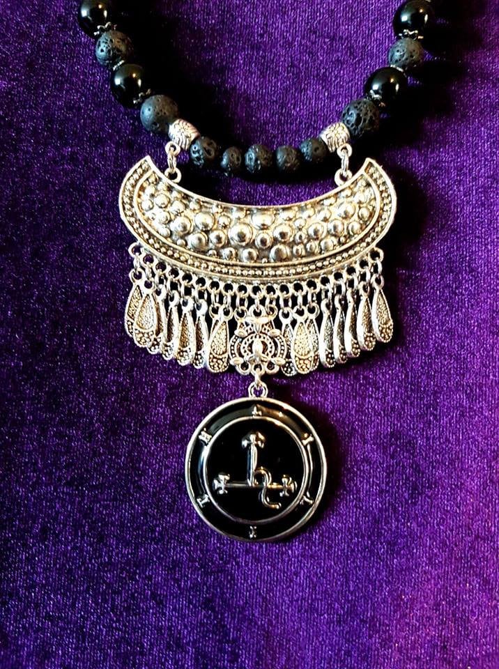 Sigil Of Lilith Necklace - Demonolatry Dukante Demonic Daemonic Satanic ...