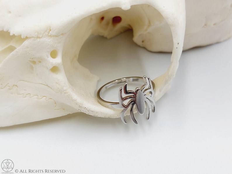 Spider Ring (stainless Steel) - Tarantula Arachnea Gothic Creepy ...
