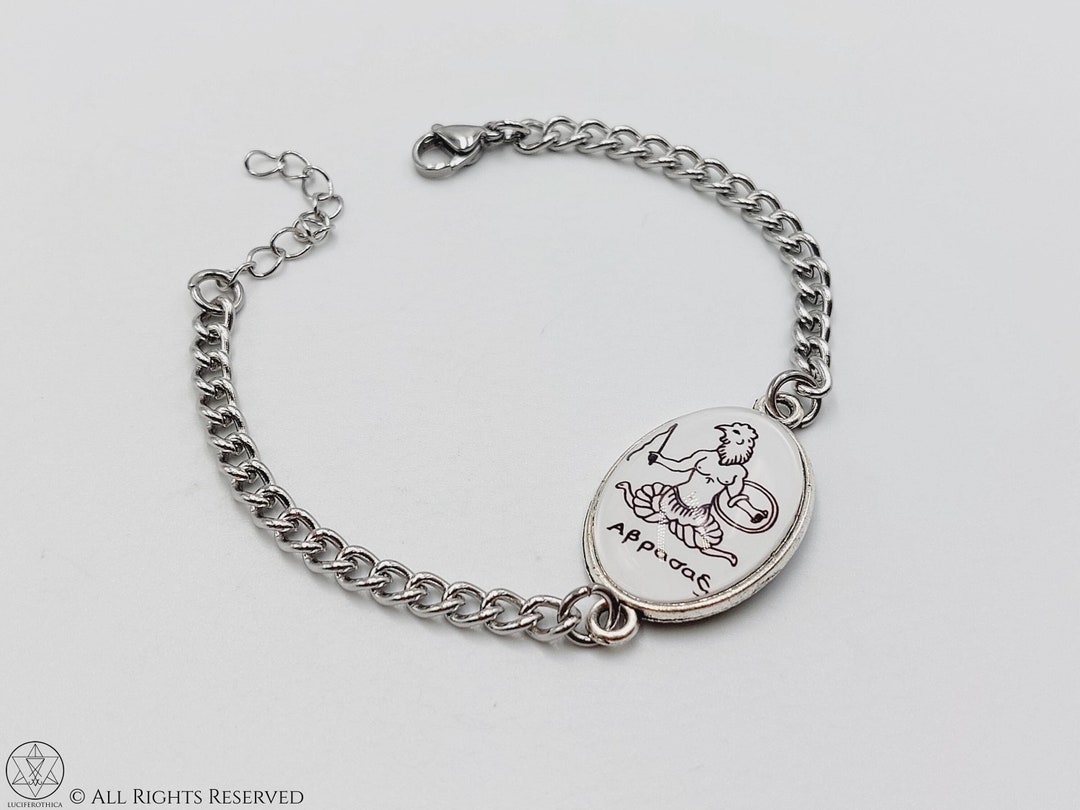 Abraxas Medallion Bracelet - Occult Great Archon Pendant Abrasax ...