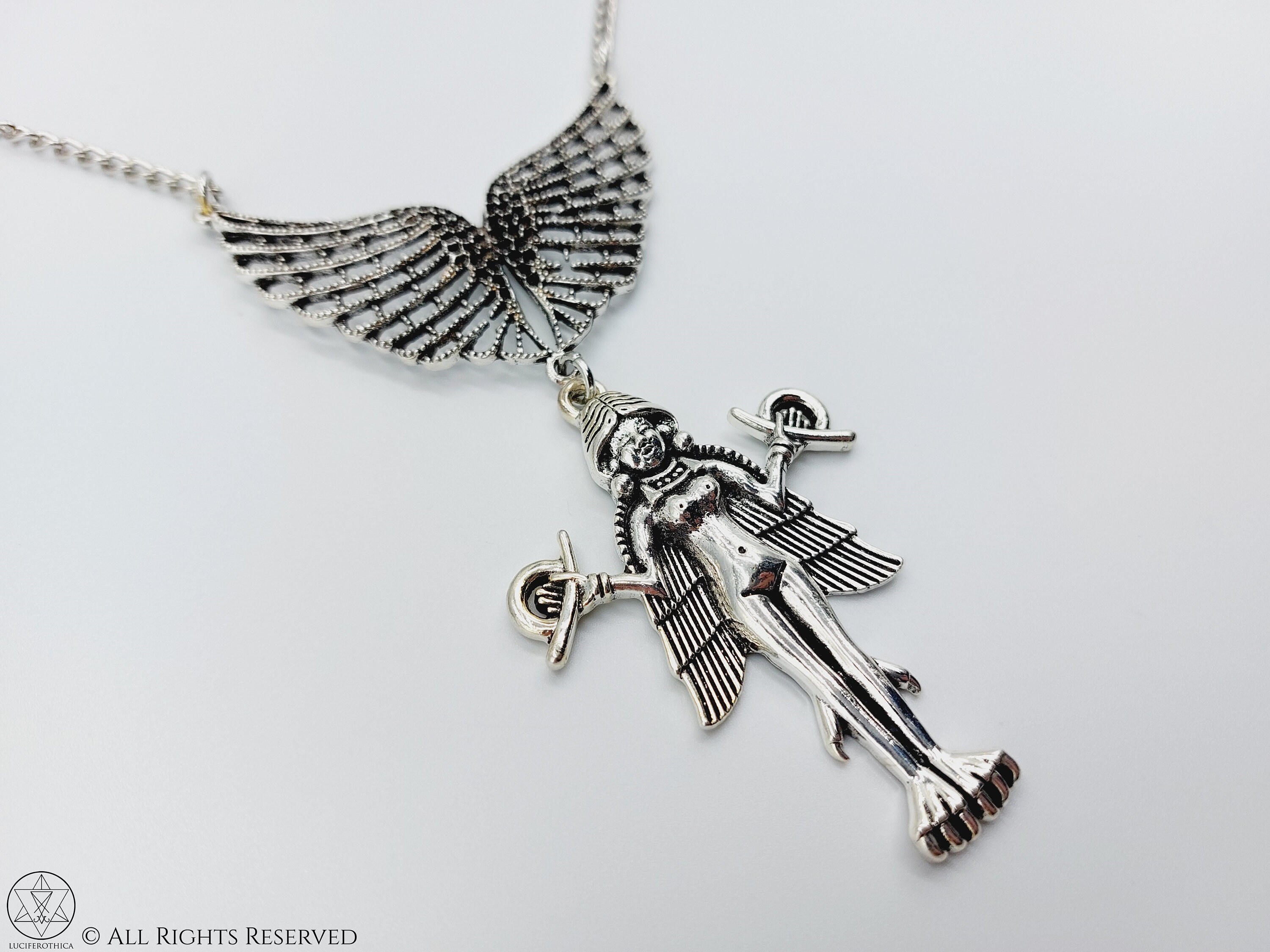 Winged Lilith | Inanna | Ishtar Pendant Necklace