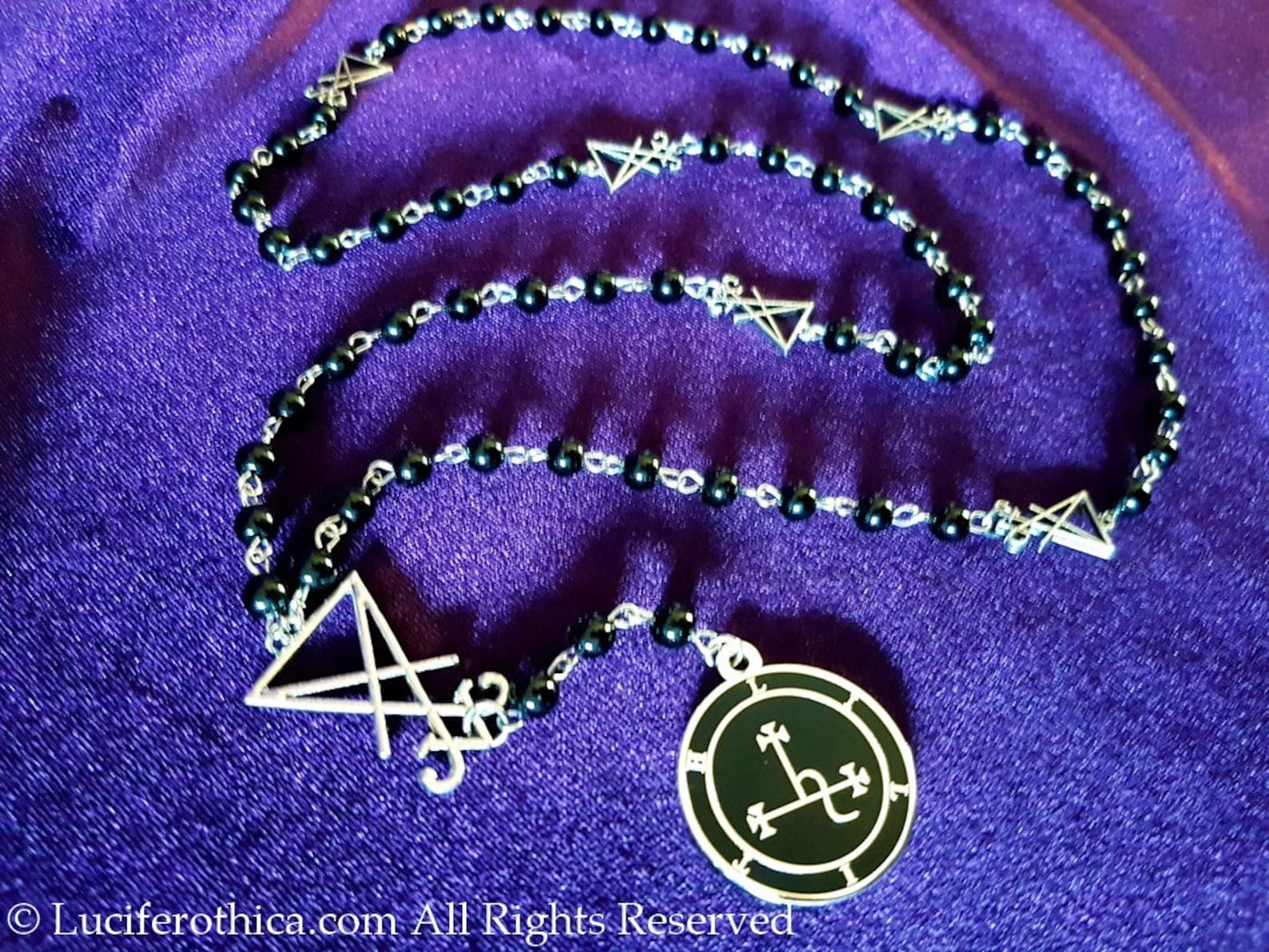 Sigil of Lilith Rosary Occult Left Hand Path Seal of Lilith - Etsy