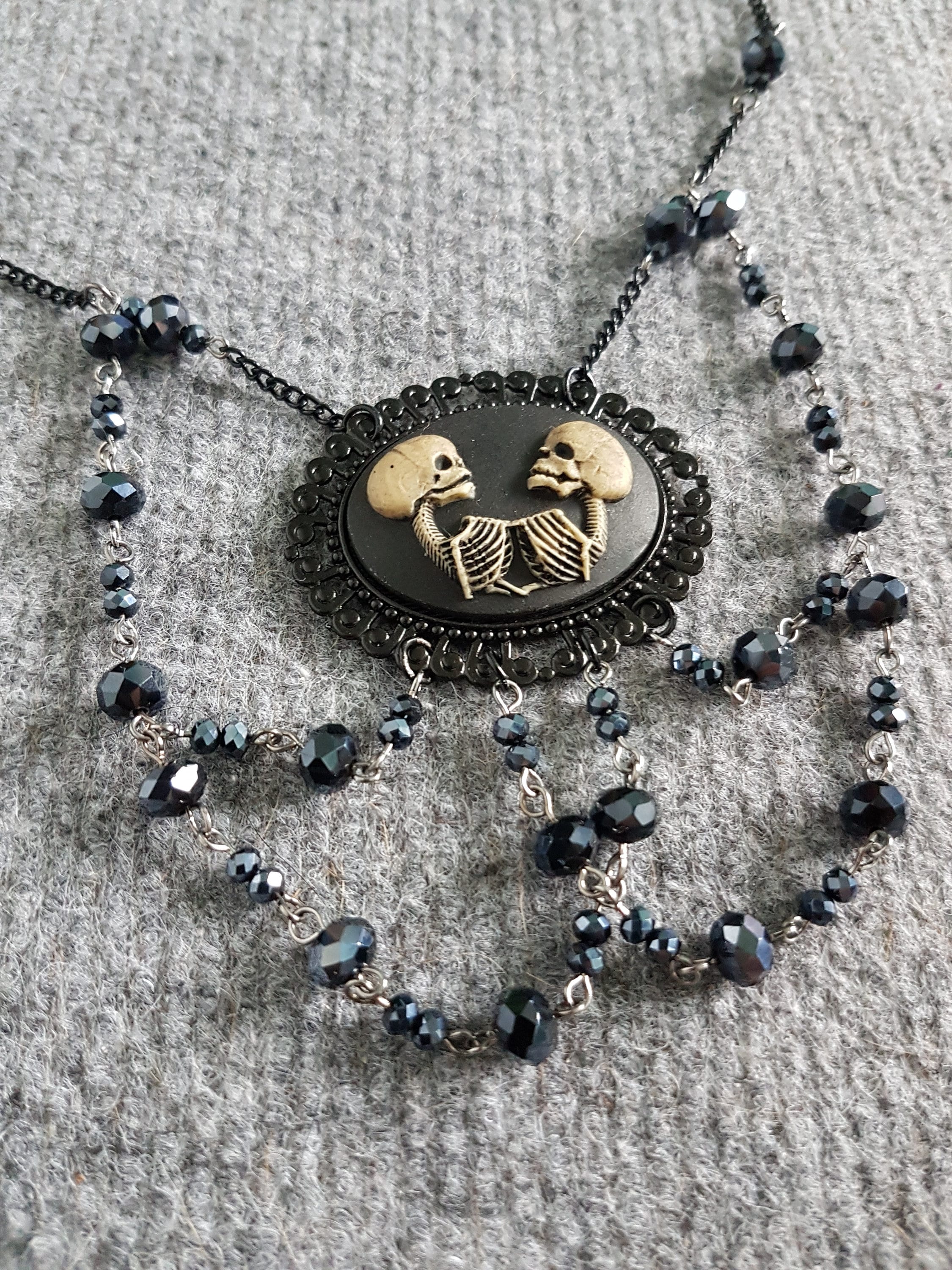 Twin Skeleton Necklace