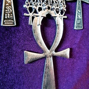 Tribal Ankh Necklace - Occult Vampire Ankh Necklace Immortality Gothic ...