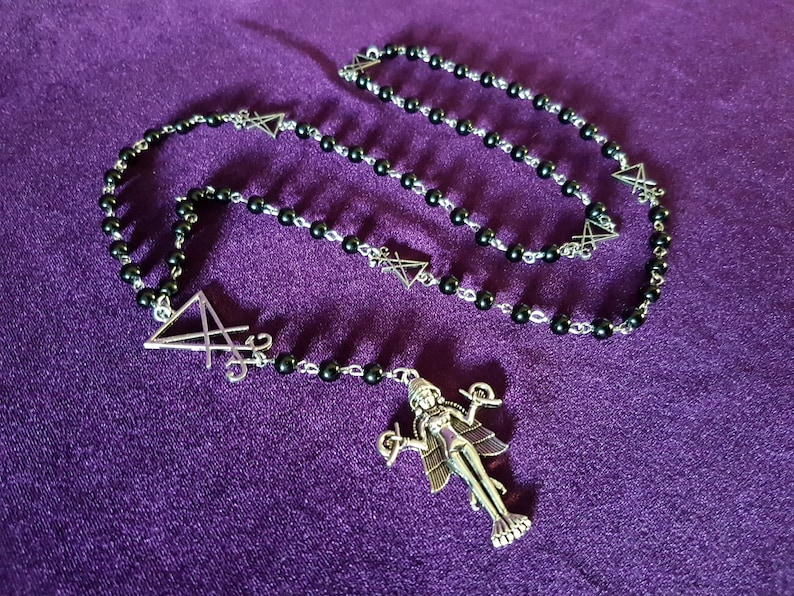 Lilith Rosary - Queen of the Night Burney Relief Inanna Ishtar ...