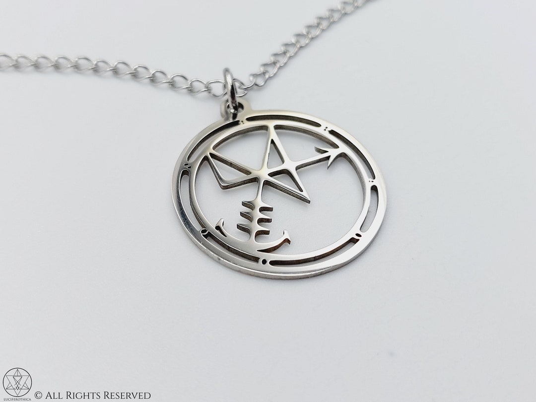 Sigil of Abaddon Pendant (stainless Steel) - Occult Demonolatry Seal or ...