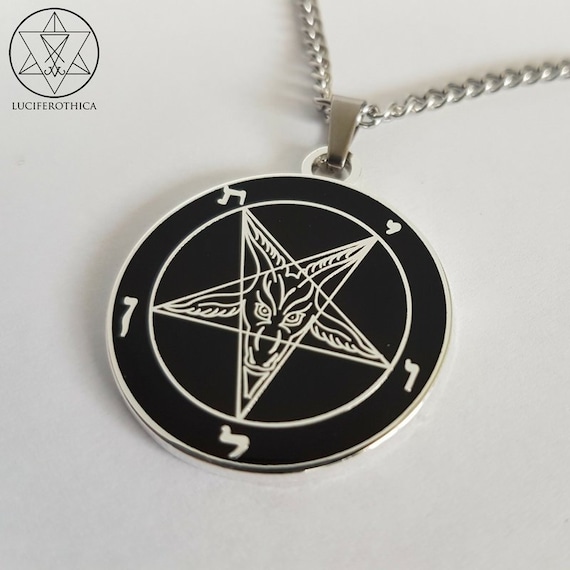 Sigil of Baphomet Pendant bessy Version Occult Left Hand | Etsy Australia