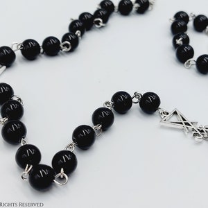 Pazuzu Rosary Occult Demonic Flying Demon Sigil of Lucifer Necklace ...