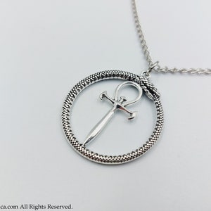 Vampire Ankh Ouroboros Pendant (2styles) Occult Goth Gothic Dracula ...