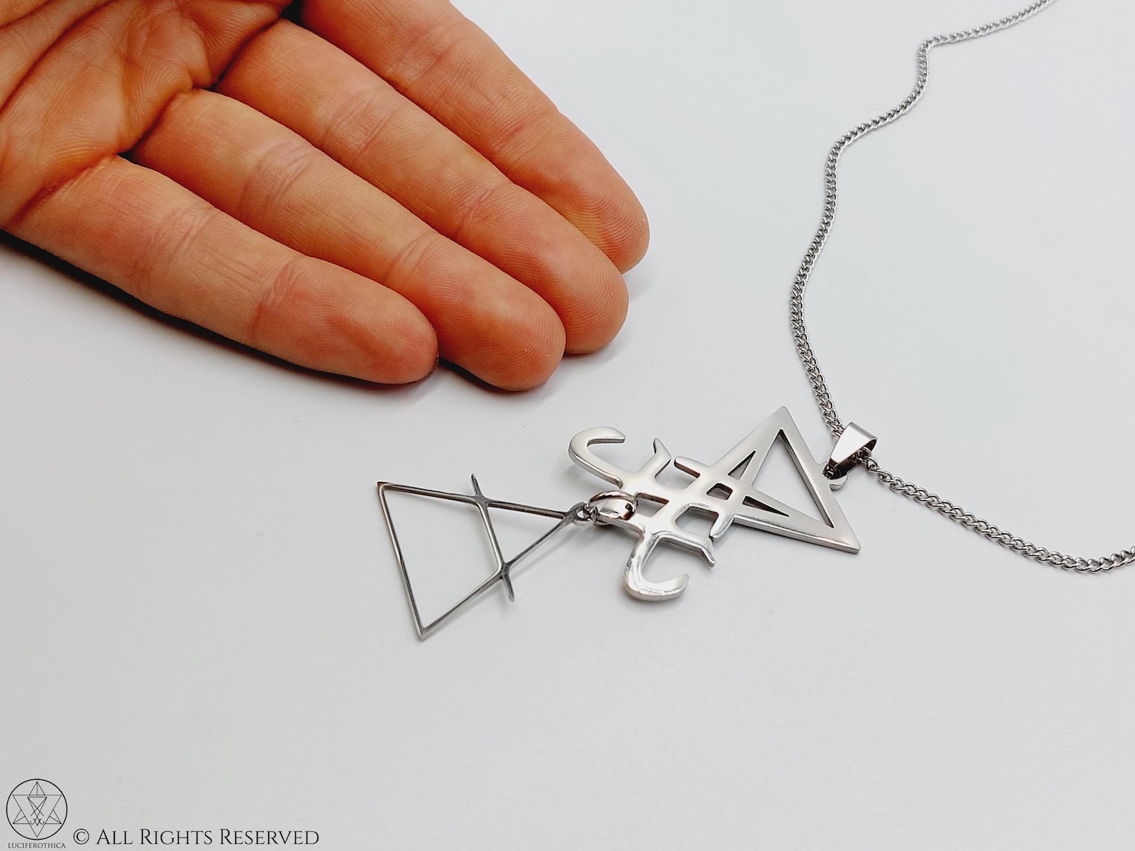 Sigil of Lucifer Air Sign Pendant (stainless Steel) - Occult Seal of ...