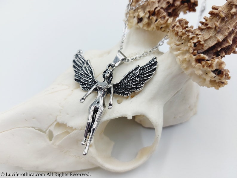Winged Lilith | Inanna | Ishtar Pendant - Sumerian Necklace Burney ...