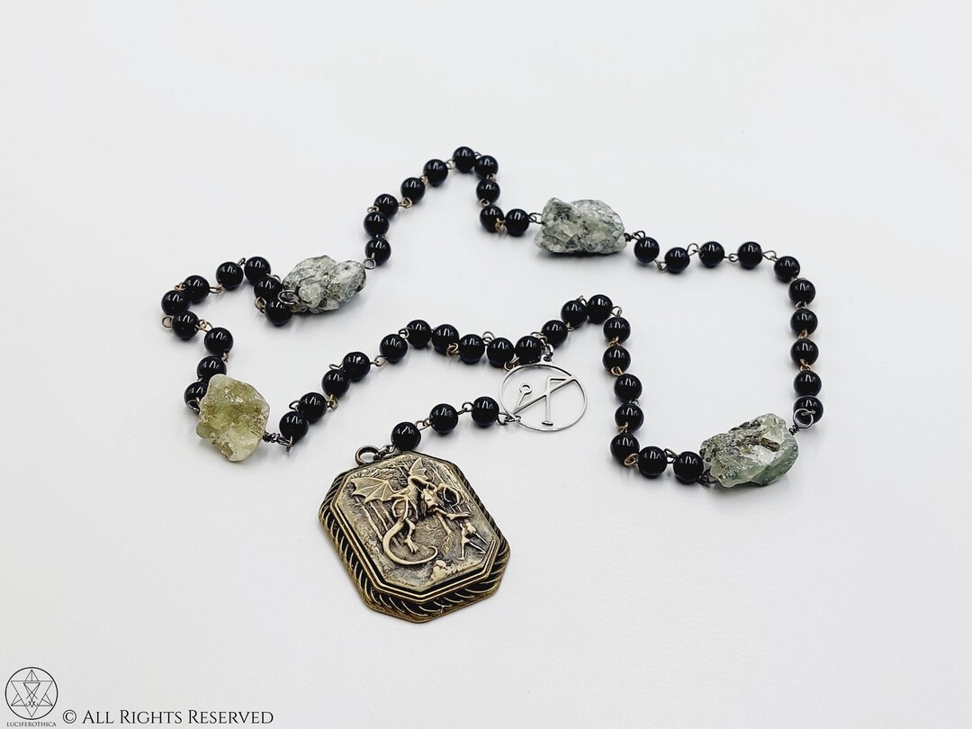 Archangel Michael Rosary Necklace - Guardian Seal Sigil of St. Michael ...