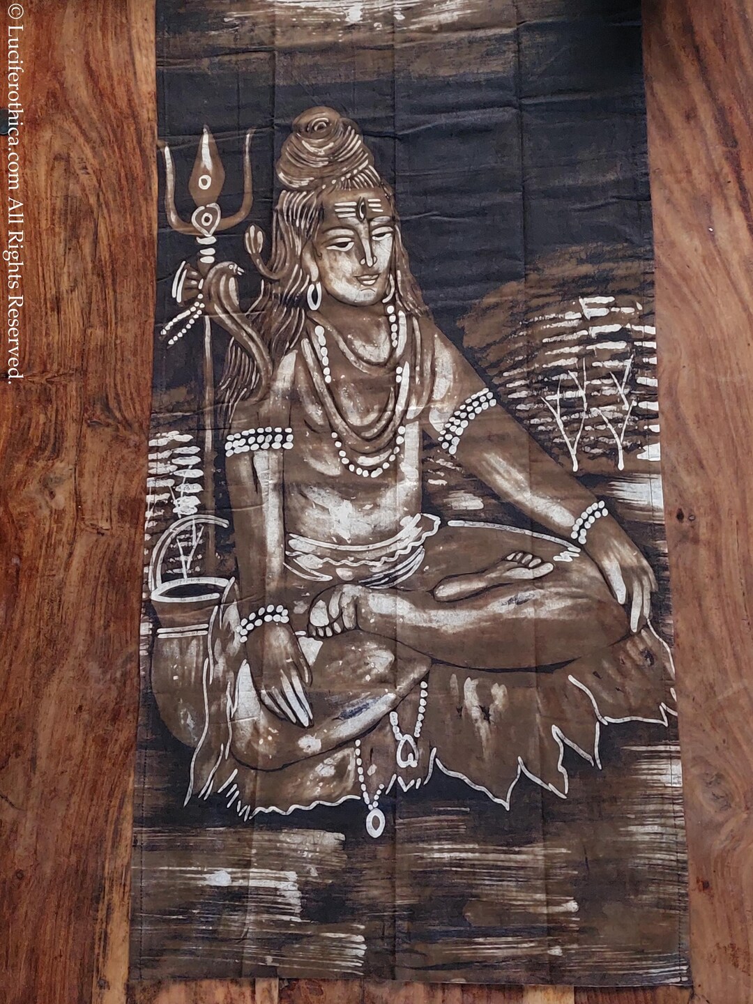 Lord Shiva Banner - Poster Flagg Handmade 100% Cotton Shiva Hindu Altar ...