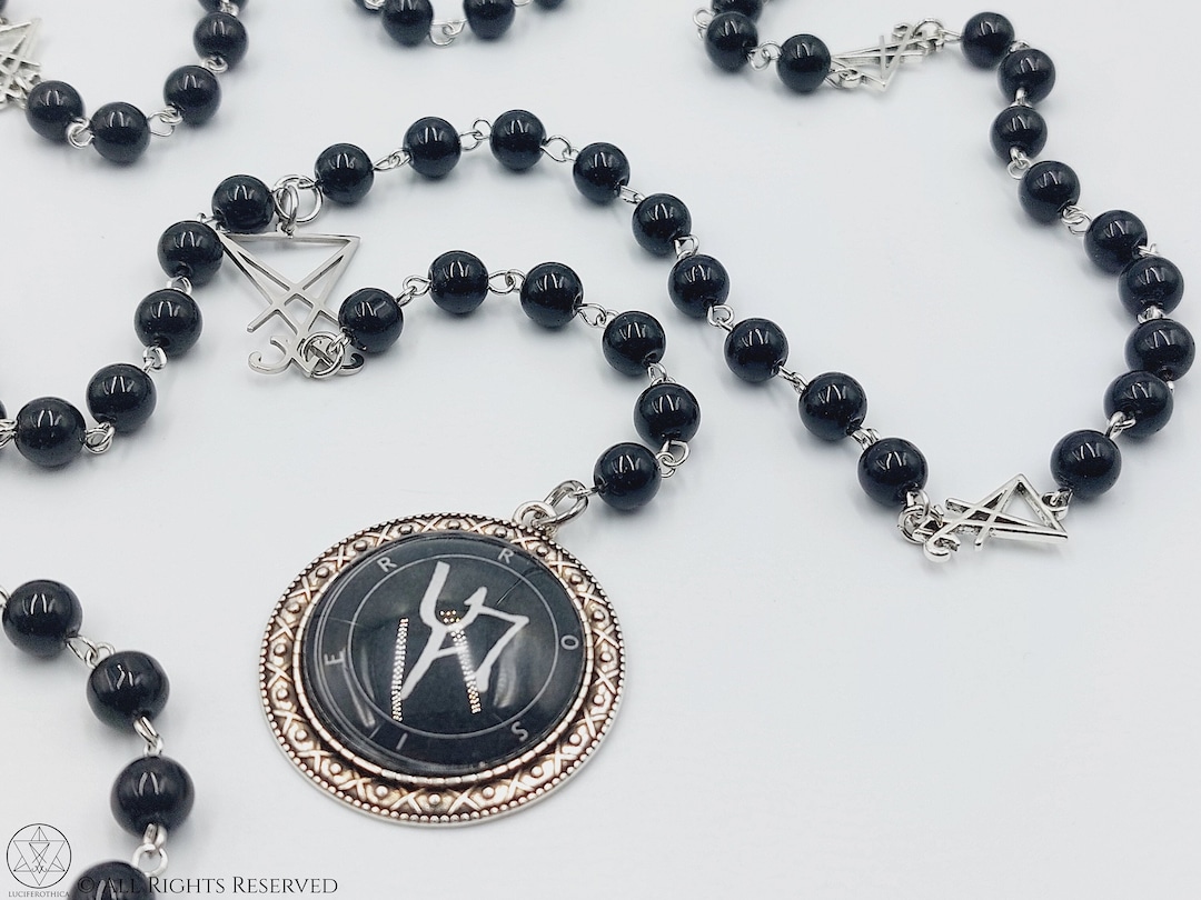 Sigil of Rosier Rosary Necklace Occult Demonic Love Demon Goetic Goth ...