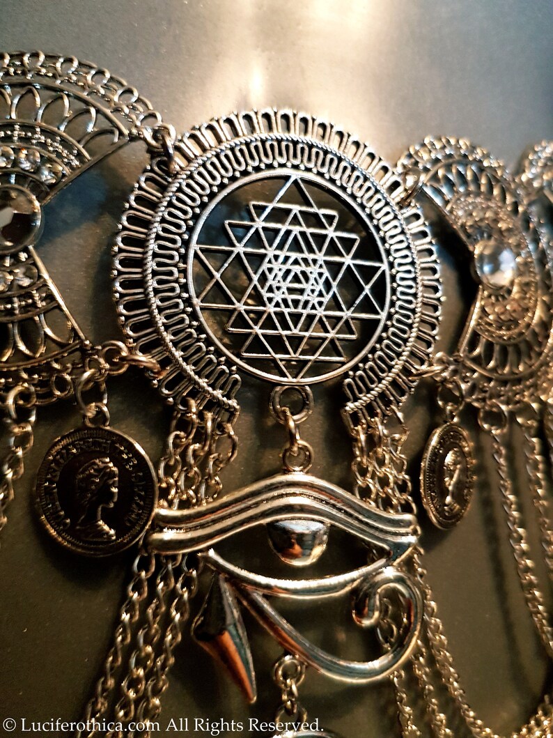 Egyptian Lemurian Ankh Hip Chain Belt Egyptian Belt Occult - Etsy