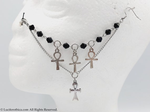 Traditional Gothic Ankh Nosechain Goth Gothic Occult Vampire | Etsy