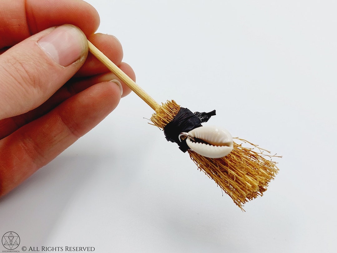 Mini Altar Besom With Cowri Shell - Small Altar Ritual Tools Witchy ...