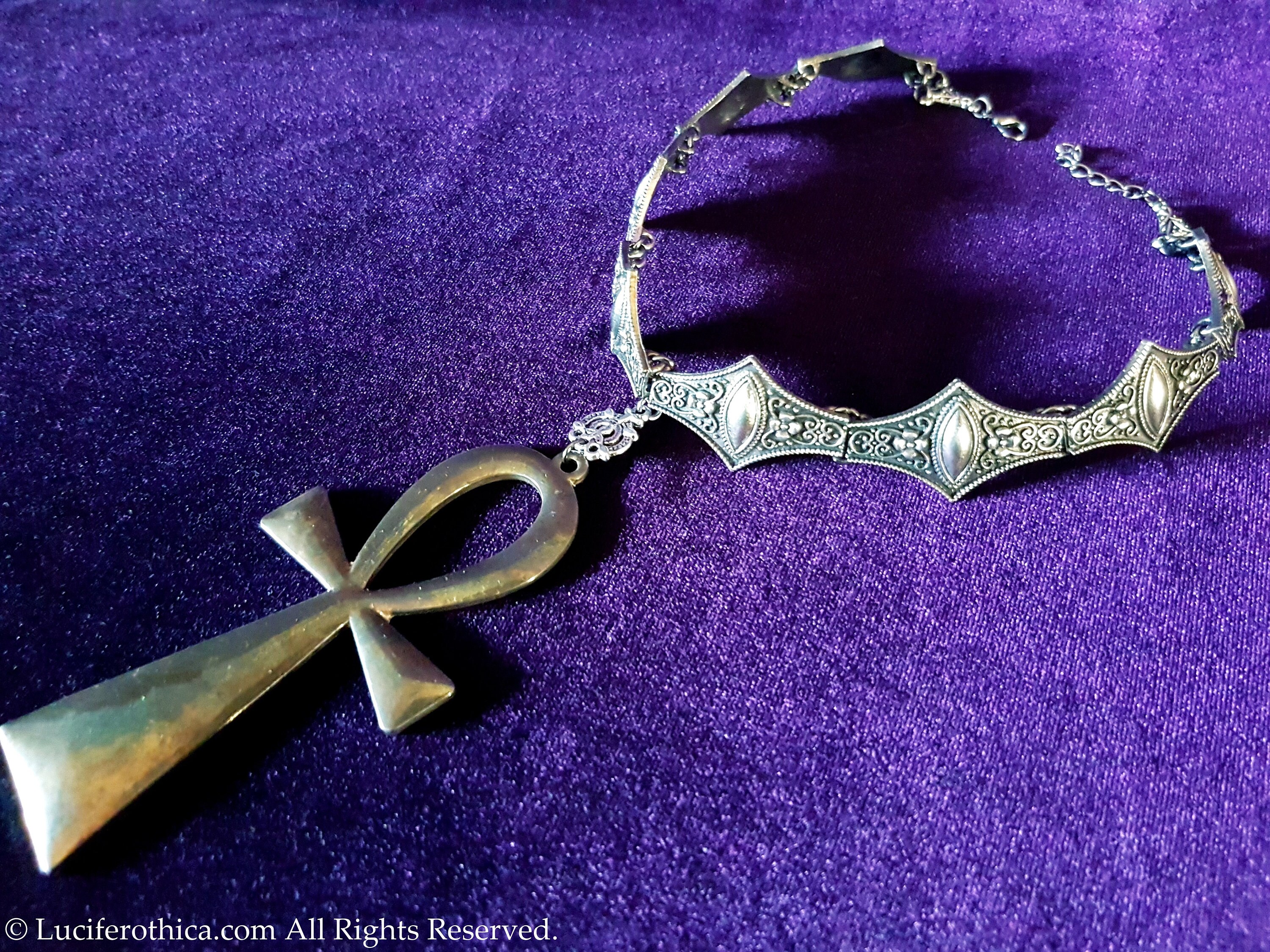 Sulphur Oxidised Ankh Choker