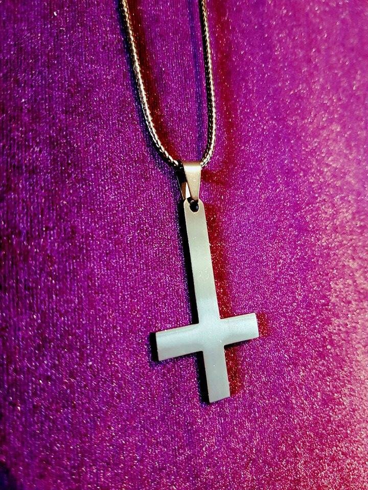 Black Inverted Cross