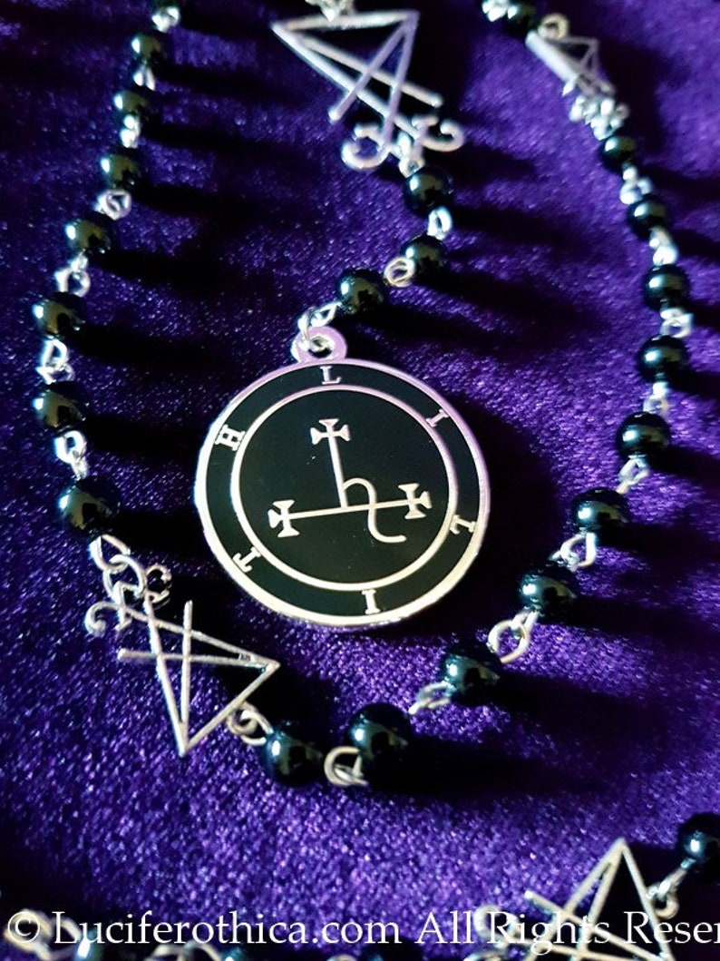 Sigil of Lilith Rosary Occult Left Hand Path Seal of Lilith - Etsy