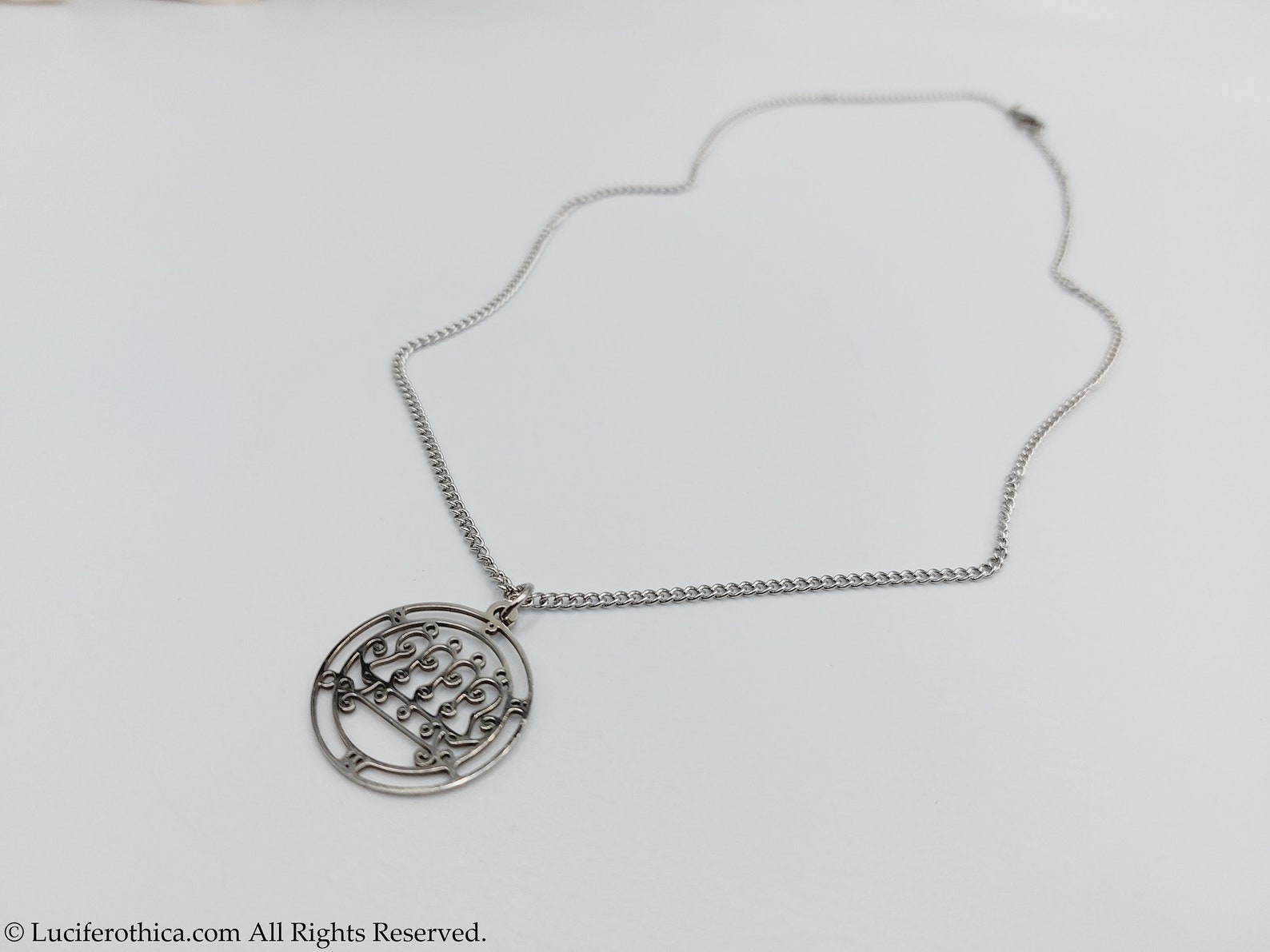 Sigil of Paimon Stainless Steel Pendant King Paimon Demonic - Etsy