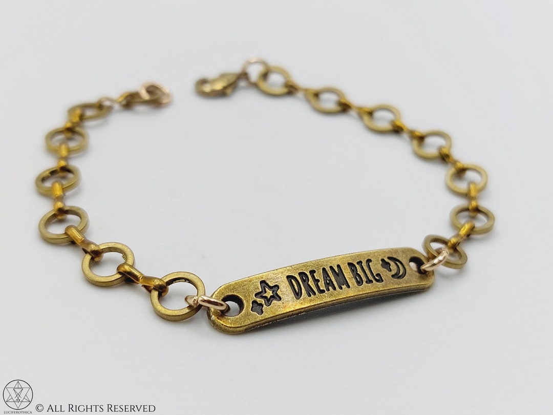 Dream Big Copper Chain Bracelet - Inspirational Encouraging Jewelry ...