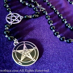 Sigil of Baphomet Rosary (bessy Version) - Occult Rosary Left Hand Path ...