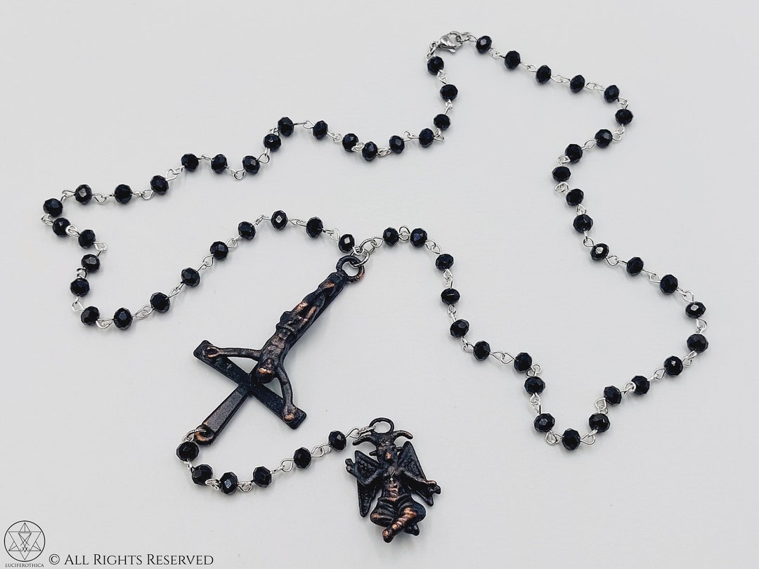 Inverted Crucifix Baphomet Necklace (electroformed Copper) - Antichrist ...