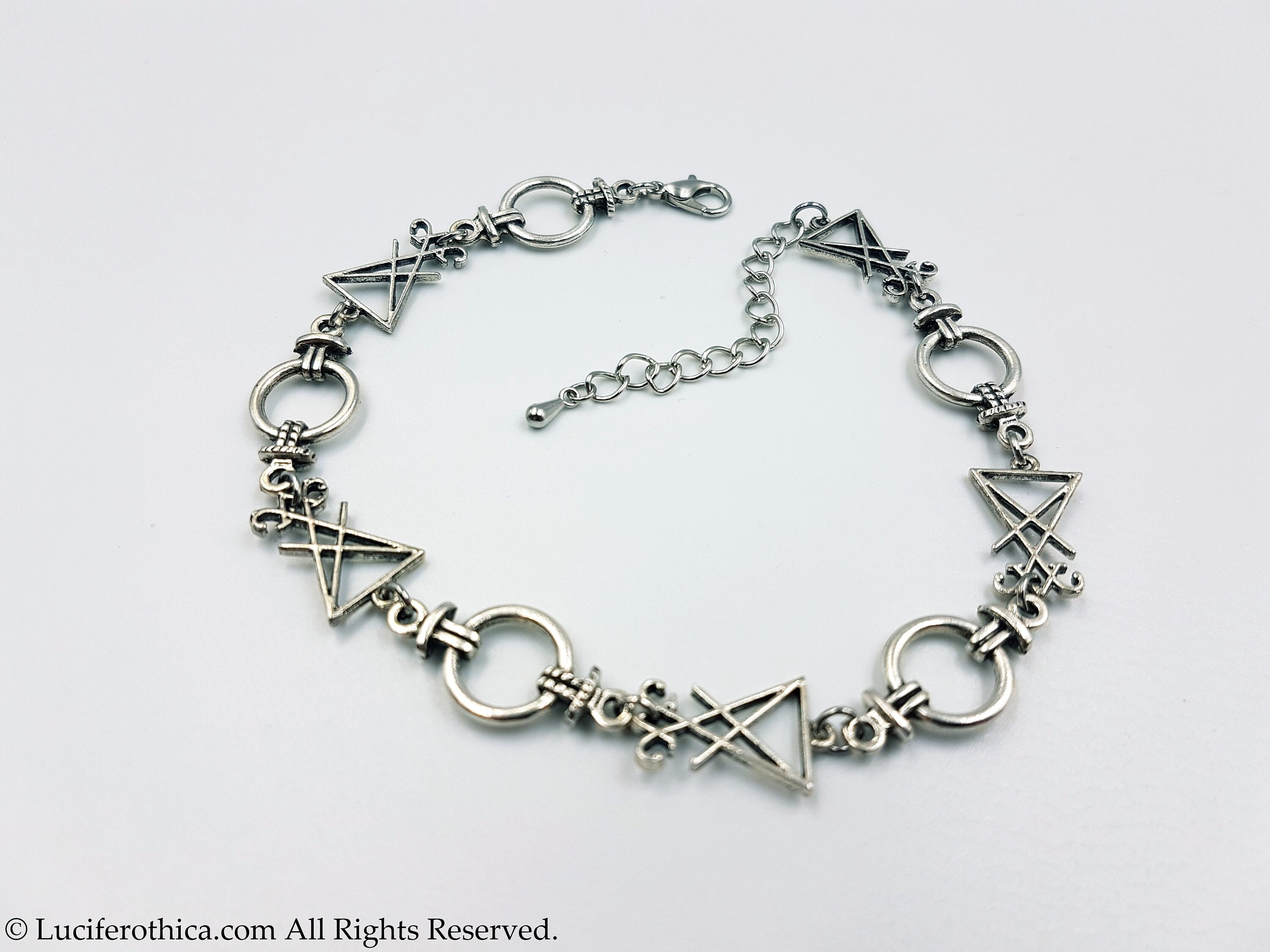 Luciferian Mini Sigil of Lucifer Bracelet