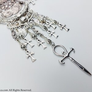 Vampire Elder Ankh Neckpiece - Occult Vampire Ankh Necklace Immortality ...
