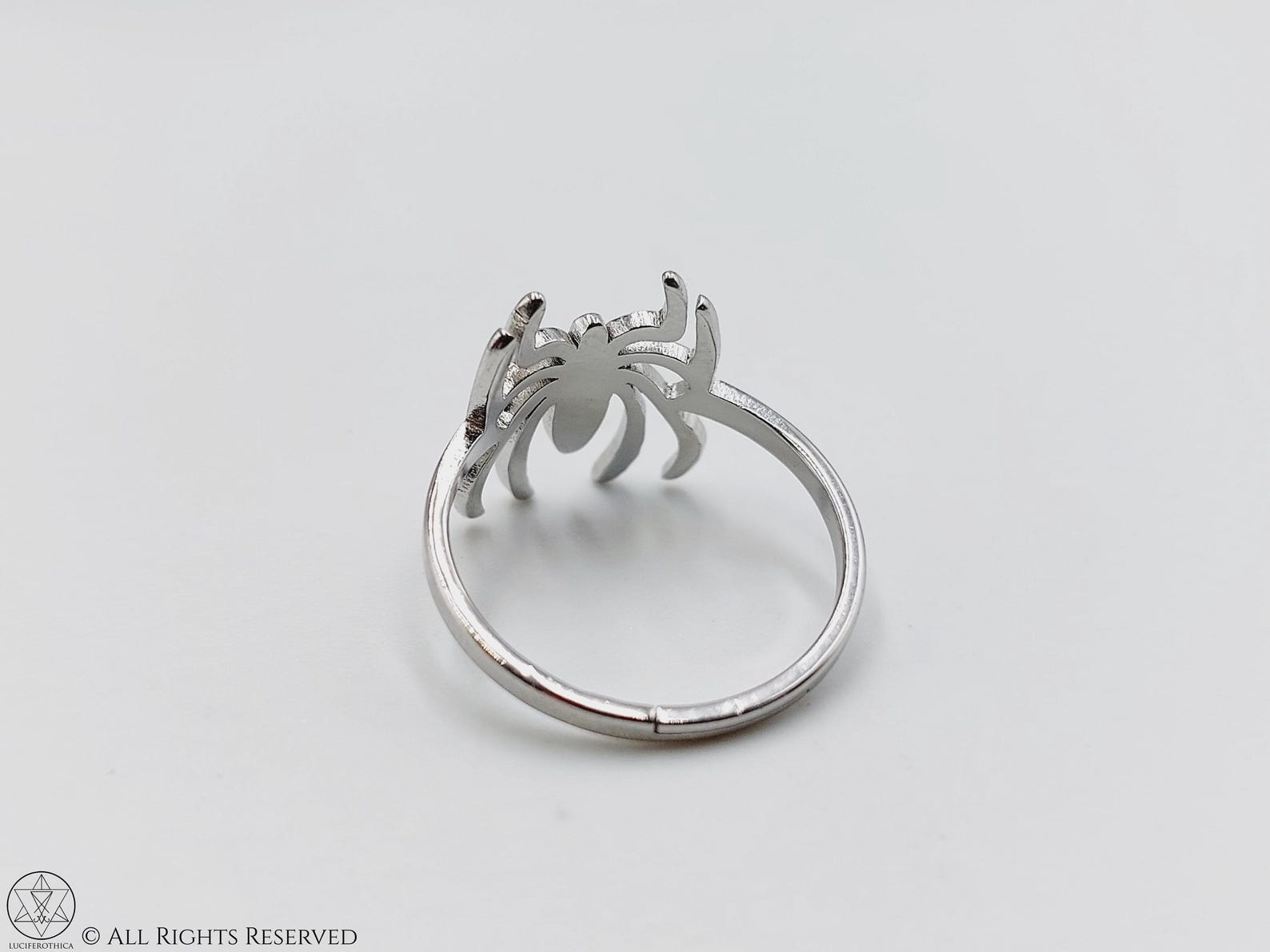 Spider Ring (stainless Steel) - Tarantula Arachnea Gothic Creepy ...