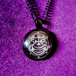Sigil of Agares Necklace - Demonic Satanic Black Magic Daemons Demons ...