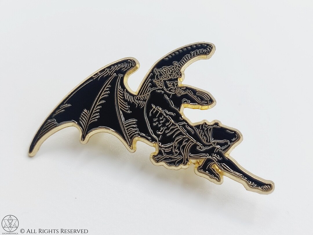 Lucifer Pin (luciferothica Branded Gold Tone Edition) - by Gustave Dore ...