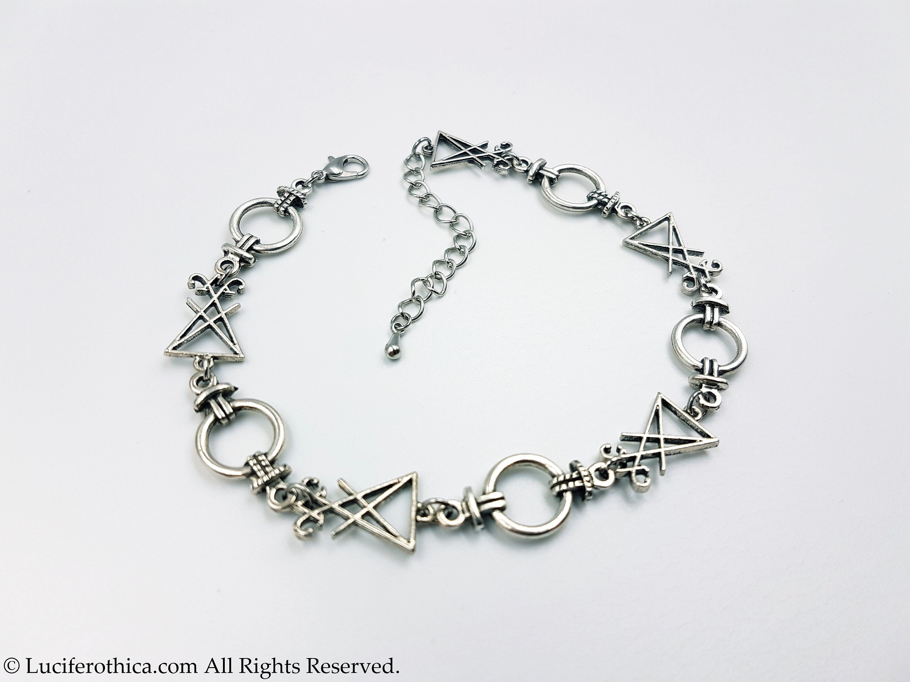 Luciferian Mini Sigil of Lucifer Bracelet