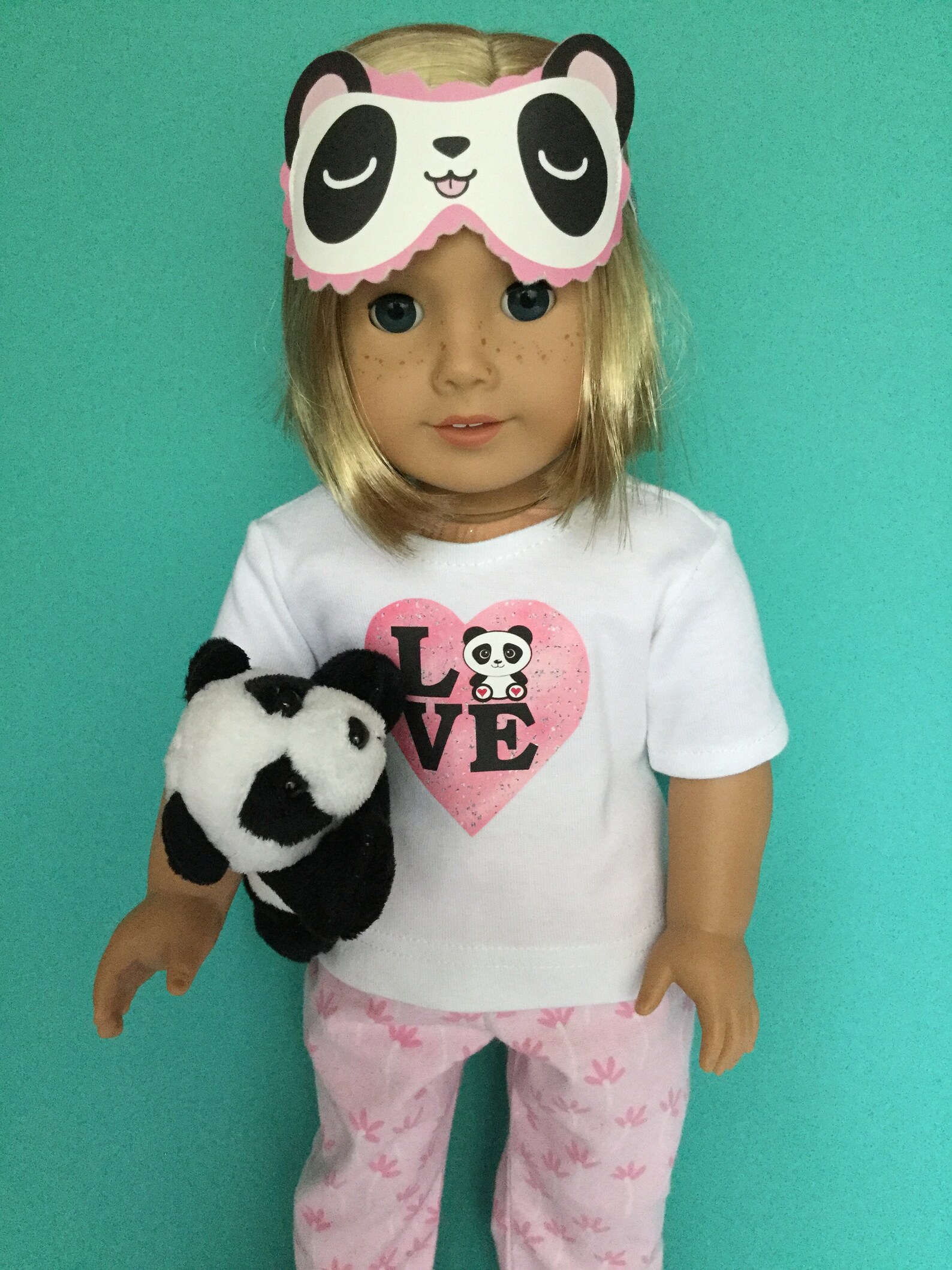 Panda Flannel Robe LOVE Panda PJ Top Flannel PJ Pants Panda - Etsy
