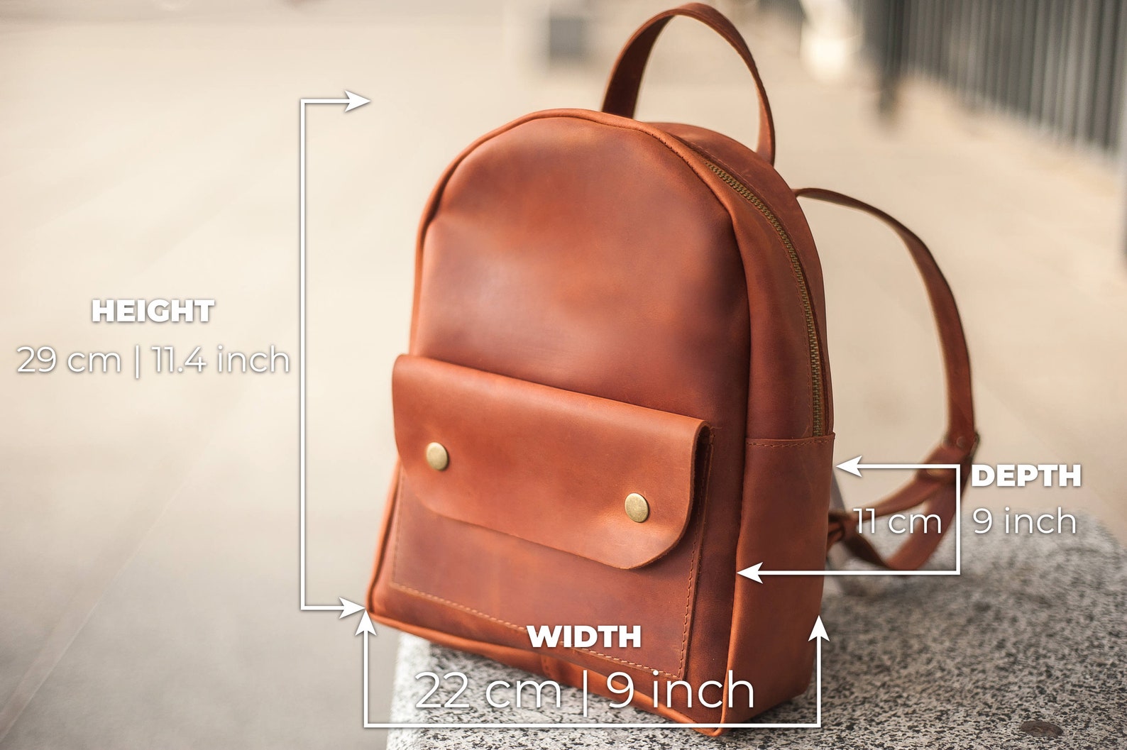 Brown leather backpack womenLeather backpack women | Etsy