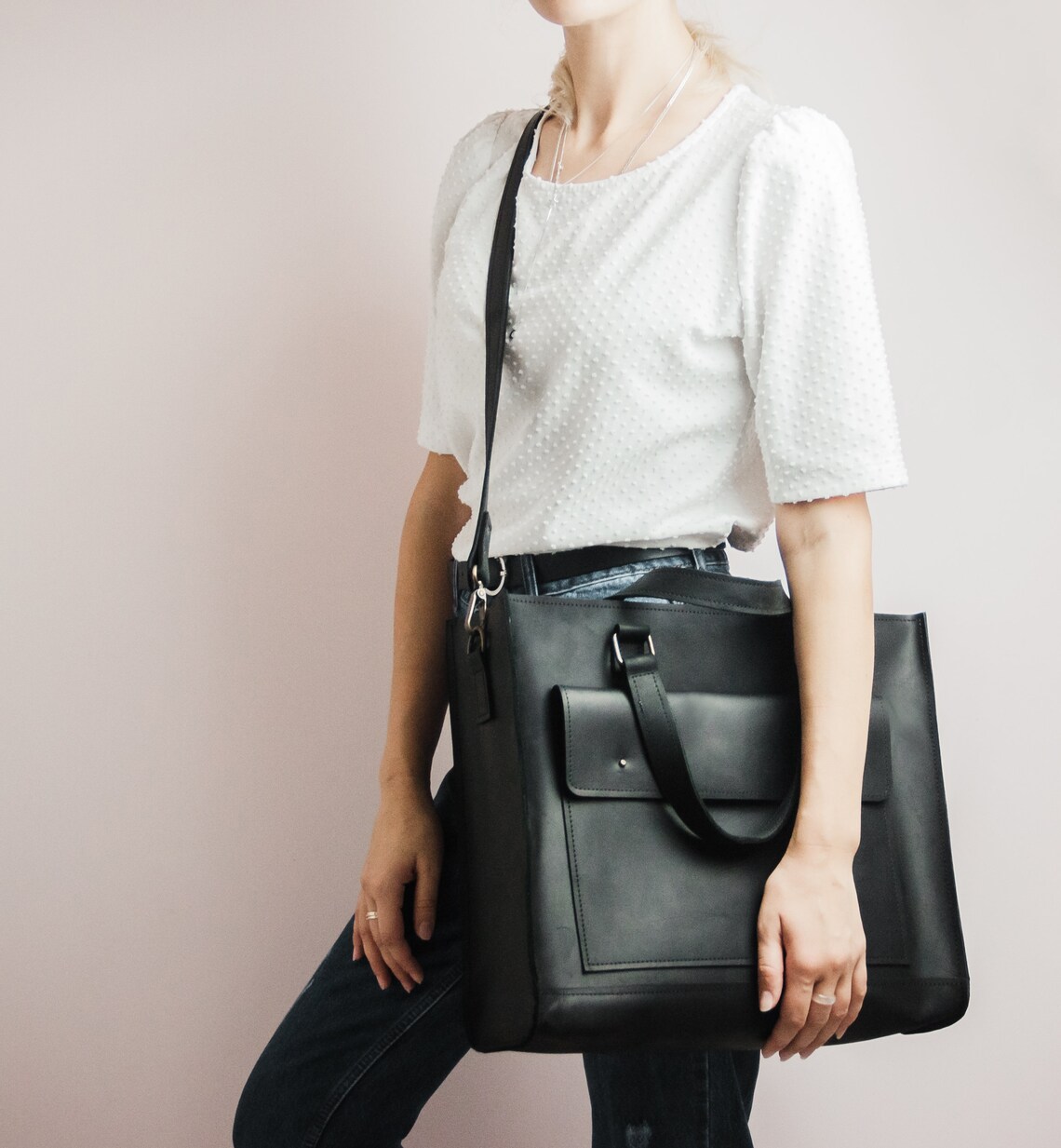 Leather Laptop Purseleather Laptop Bag Handmadeleather | Etsy