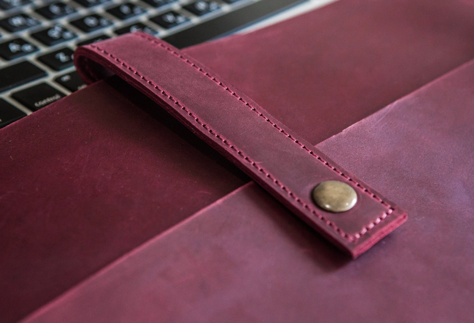 Custom Leather Surface Laptop Sleeve Monogrammed Surface - Etsy