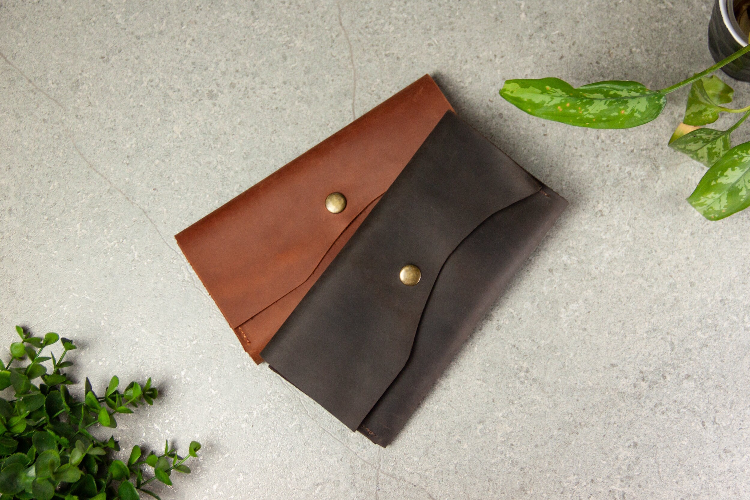Leather Wallet Clutch,personalized Leather Clutch,wallet for Woman ...