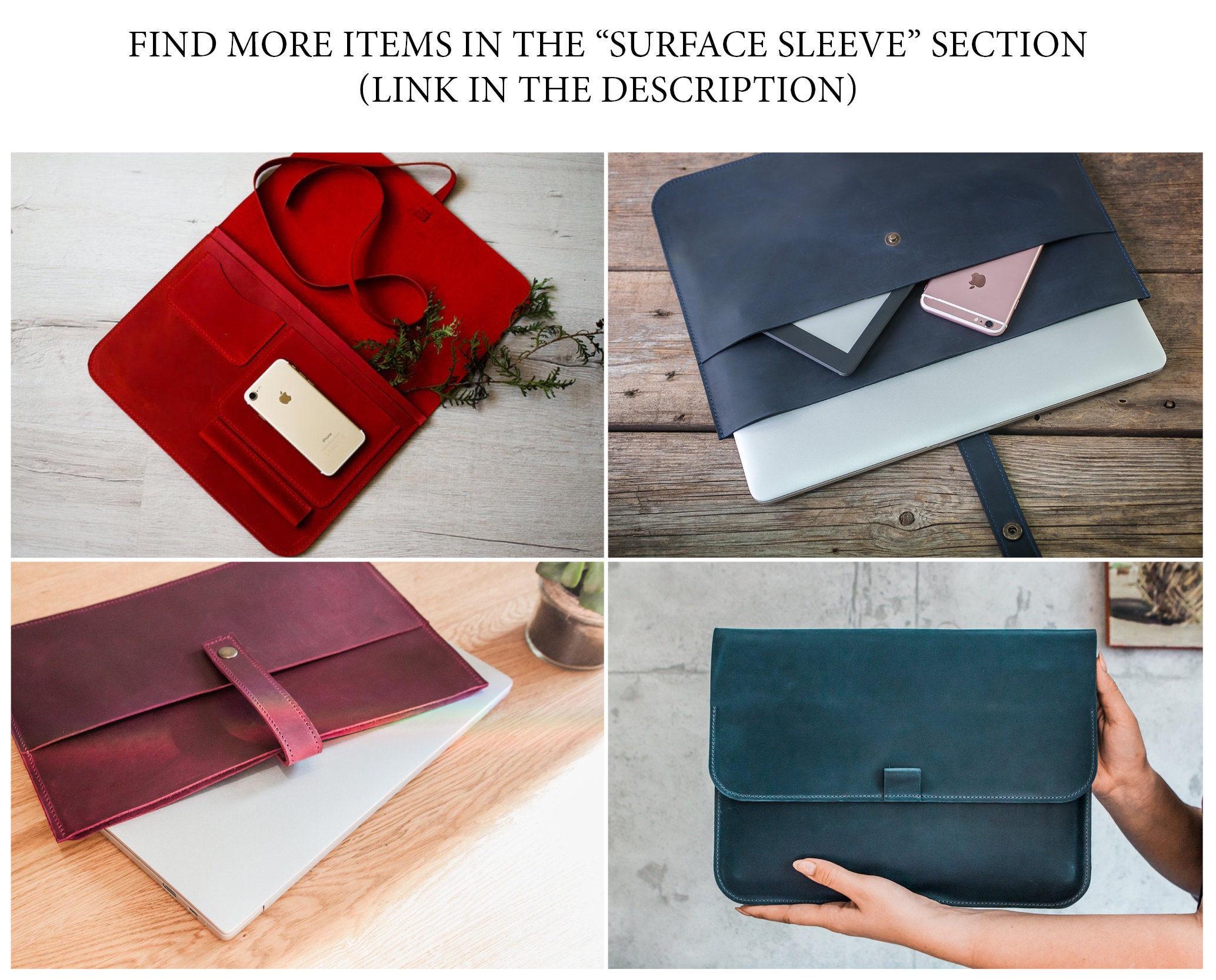 Customizable Surface Laptop Baglaptop Sleeve 13 Inchsurface - Etsy