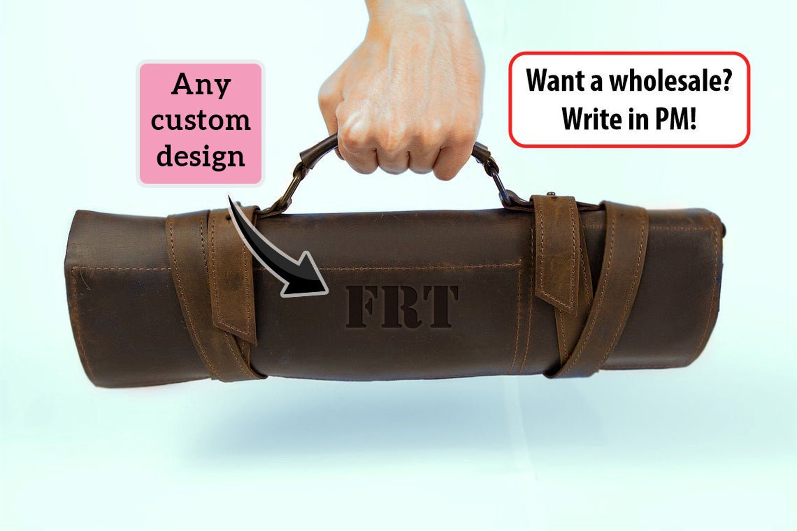 Knife Bag Chef Leather Knife Roll Chef Knife Roll Brown | Etsy