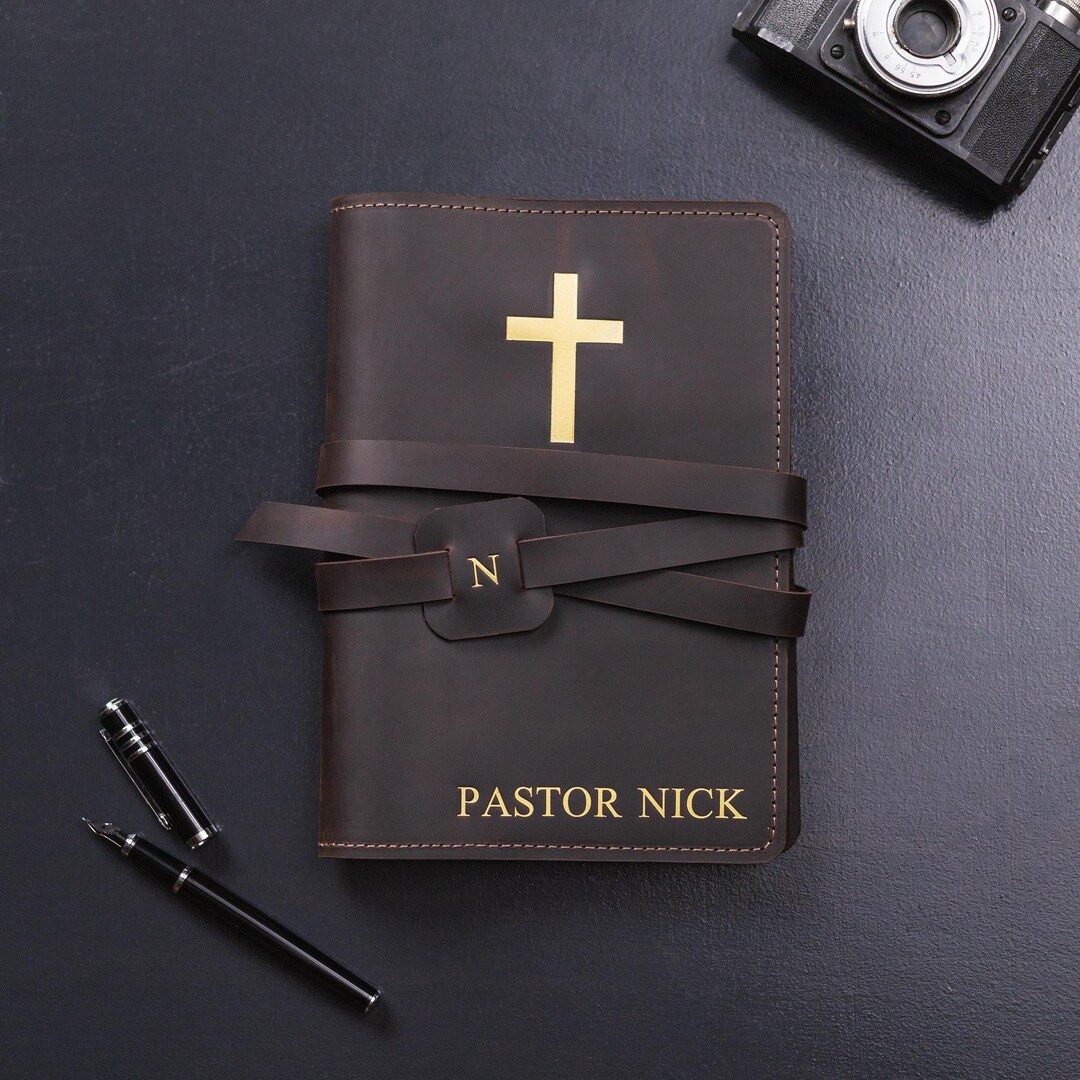 Leather Prayer Journal for Men, Prayer Notebook, Christian Journal With ...